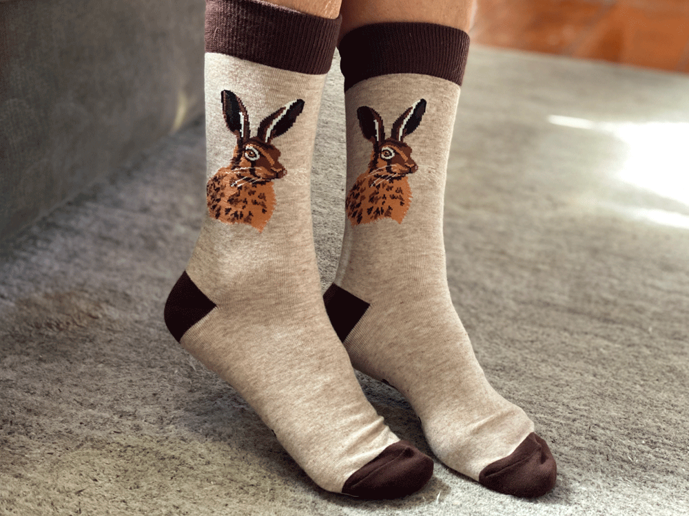 Hare Socks Robert E Fuller