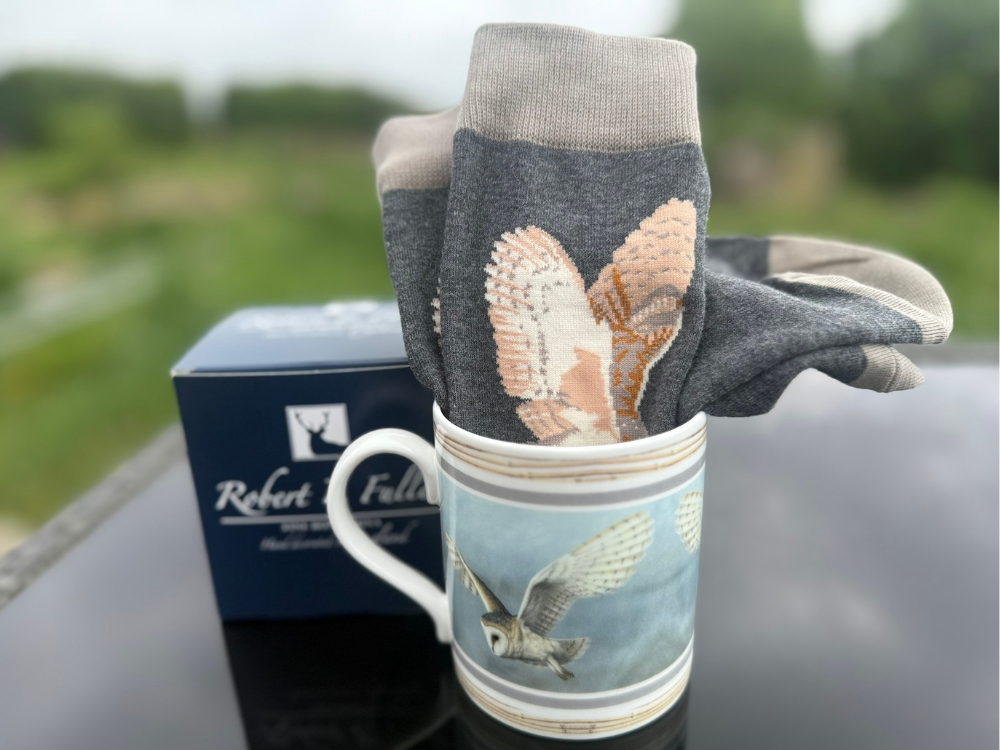 Barn owl | Mug & socks set – Robert E Fuller