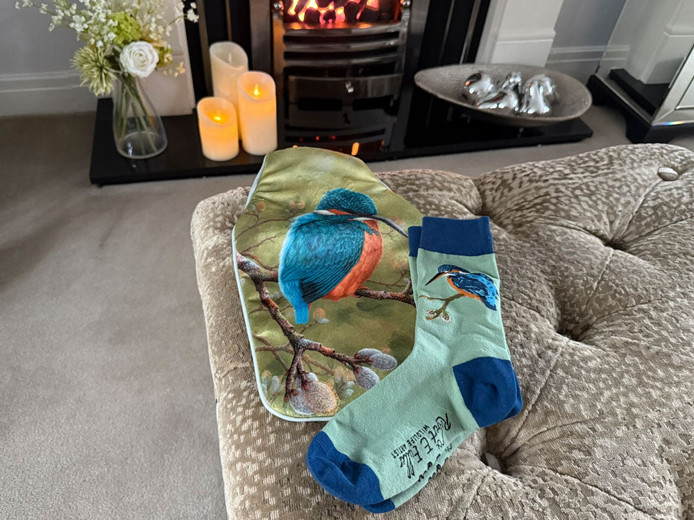Kingfisher | Hot water bottle & sock set – Robert E Fuller