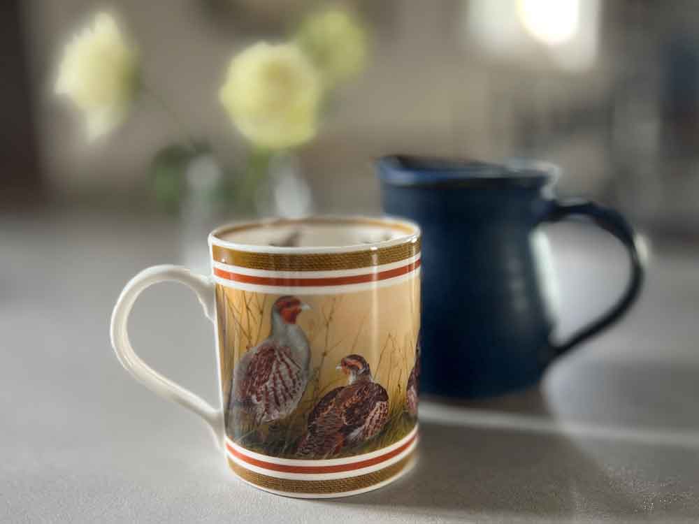 Grey Partridge Mug Fine Bone China %%sitename%% – Robert E Fuller