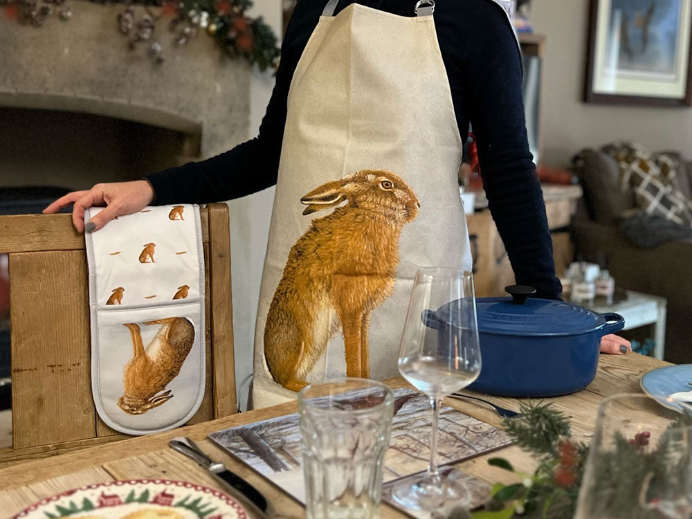 Hare Double Oven Glove & Apron Set | 100% Heavyweight Cotton – Robert E ...