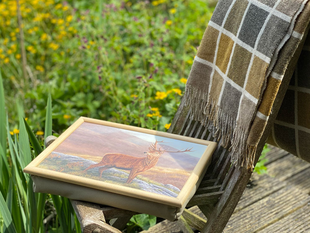 Red Stag Lap Tray With Cushion %%sep%% %%sitename%% – Robert E Fuller